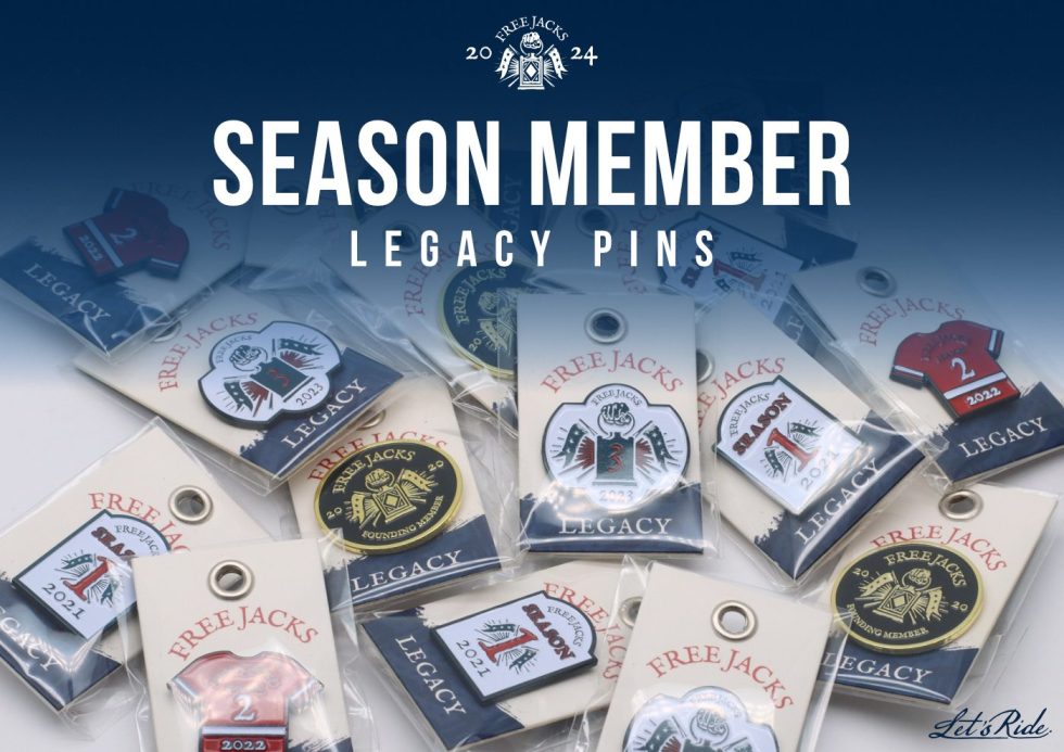 Season Member Legacy Pins - New England Free Jacks