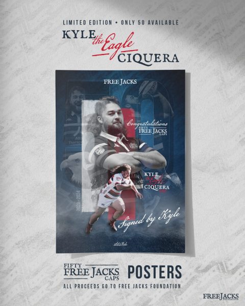 EAGLE WEEK: 50 Signed Posters for 50 Caps - New England Free Jacks