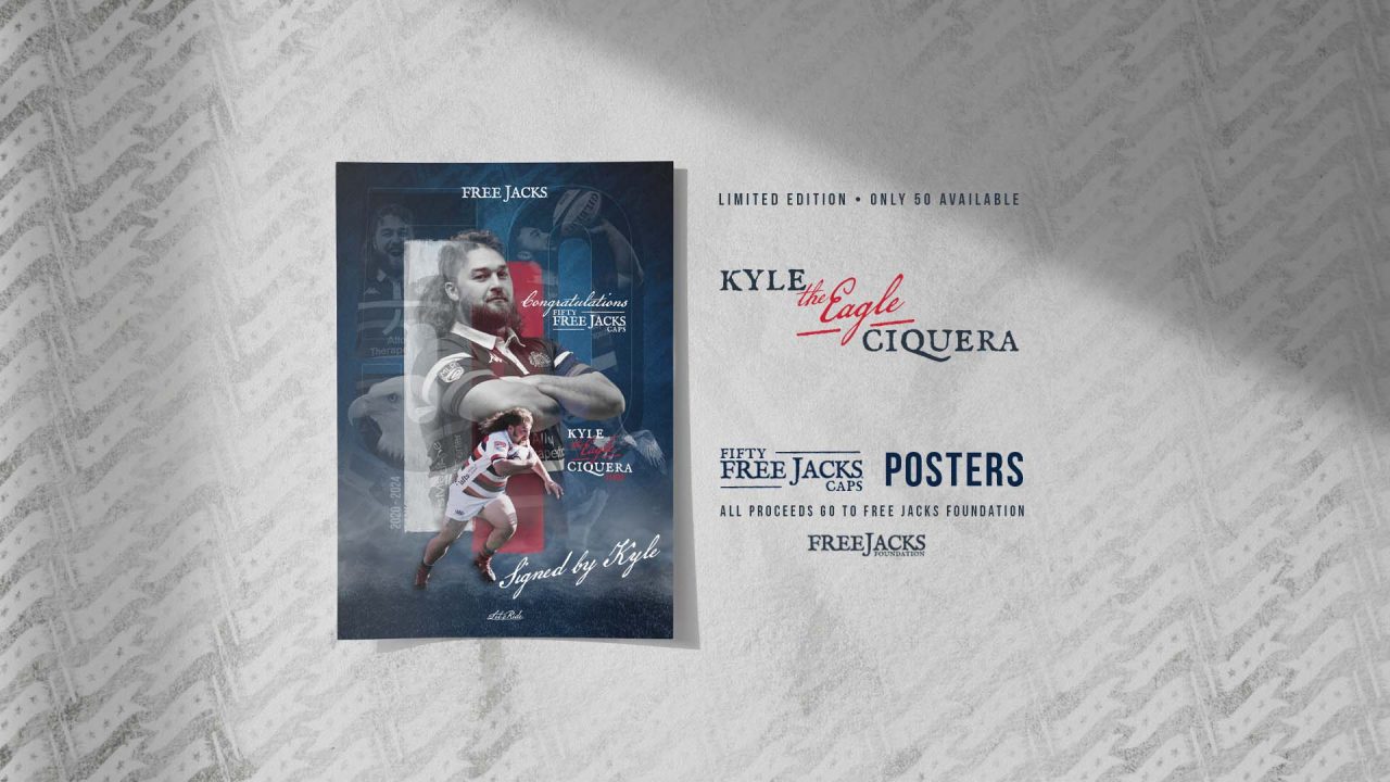 EAGLE WEEK: 50 Signed Posters for 50 Caps - New England Free Jacks
